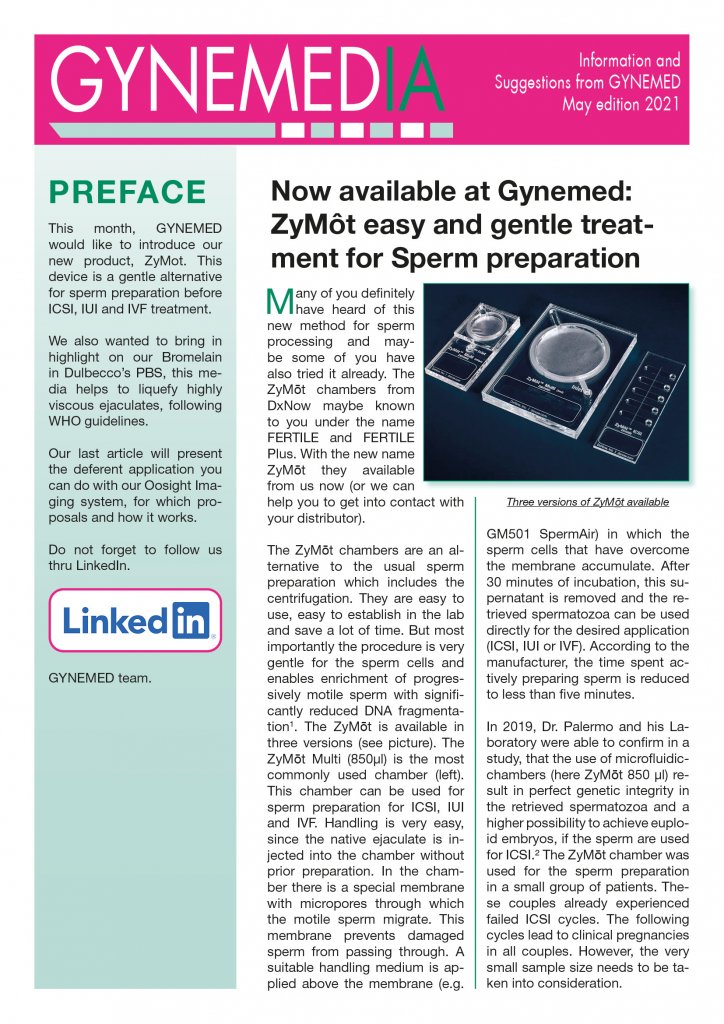 Gynemedia May 2021 : GYNEMED GmbH & Co. KG
