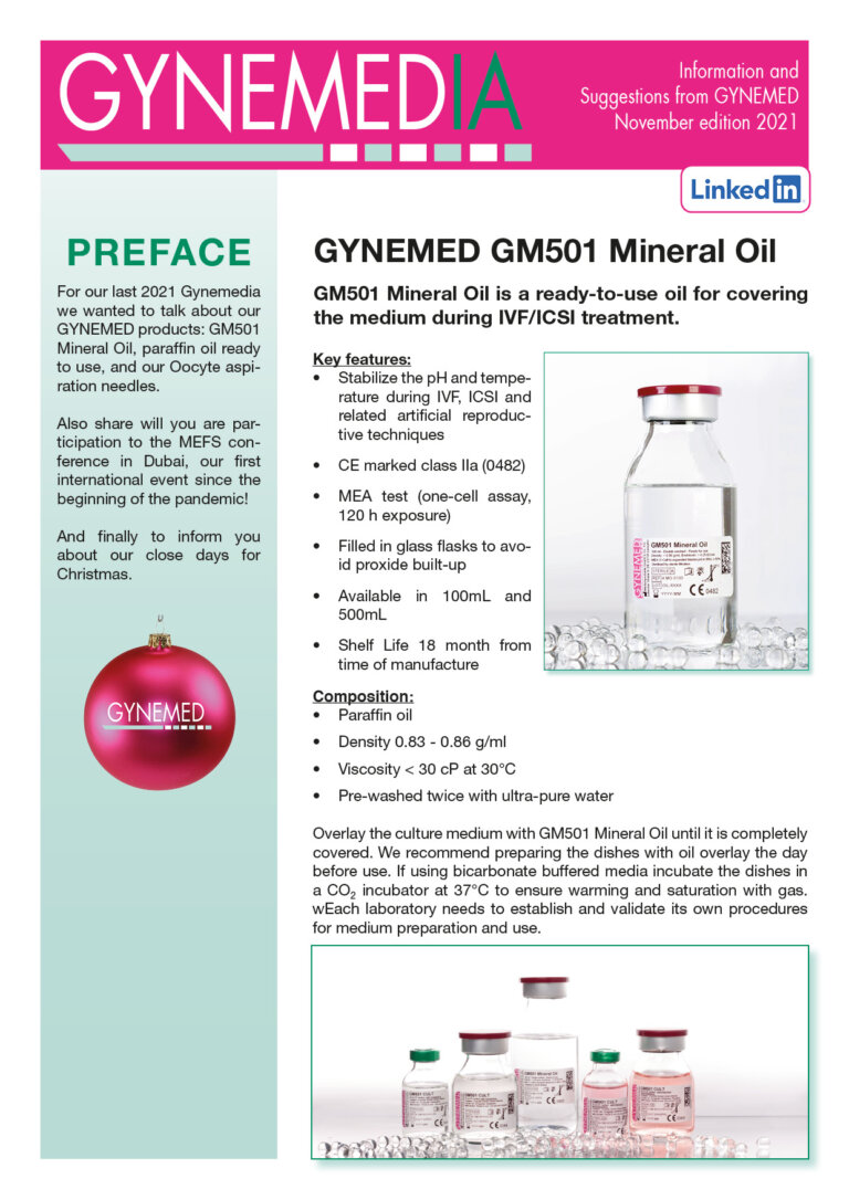 Gynemedia November 2021 : GYNEMED GmbH & Co. KG